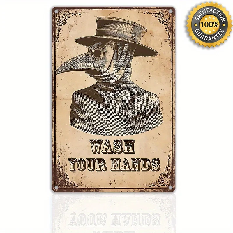 Plague Doctor Poster: Why This Metal Sign Became the Centerpiece of My ...