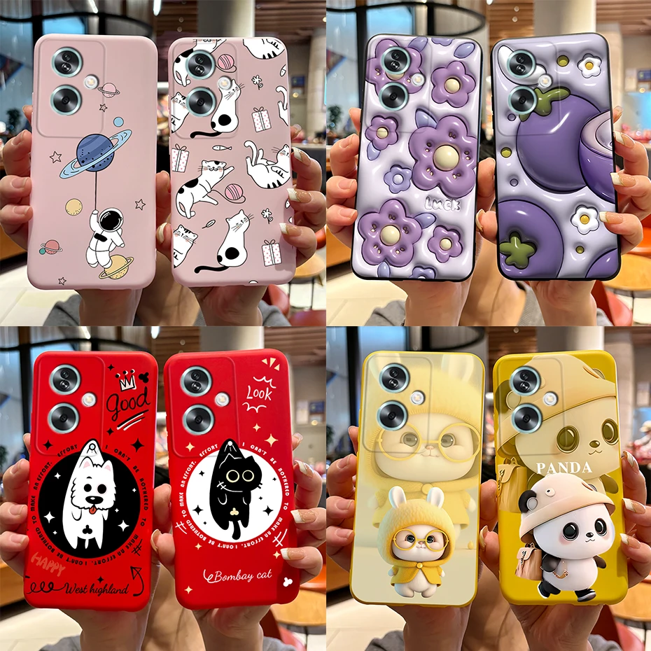 For-Oppo-A79-5G-CPH2553-Phone-Case-Cute-Rabbit-Panda-Painted-Shockproof ...
