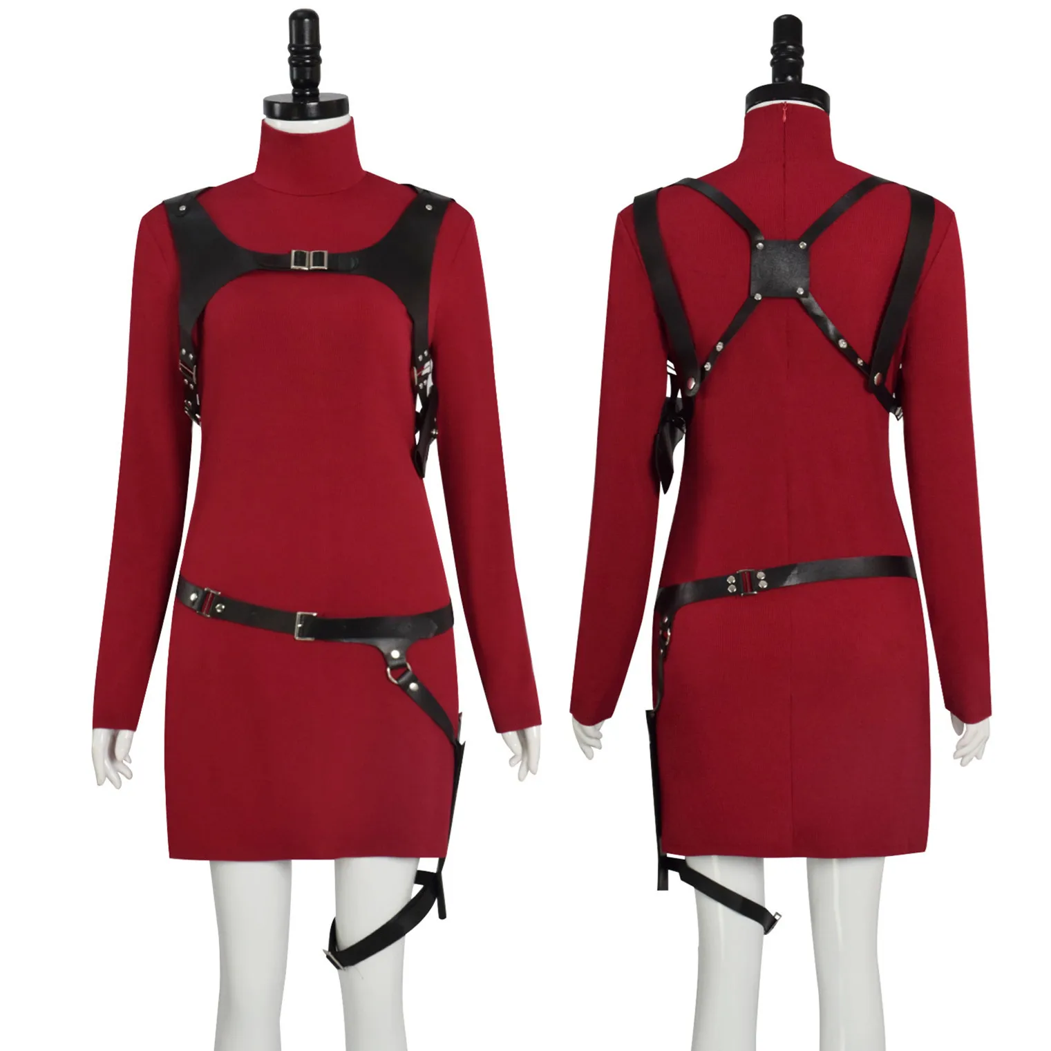 CosDaddy-Ada-Wong-Cosplay-Costume-Adult-Women-Red-Sweaters-Braces-Suits ...