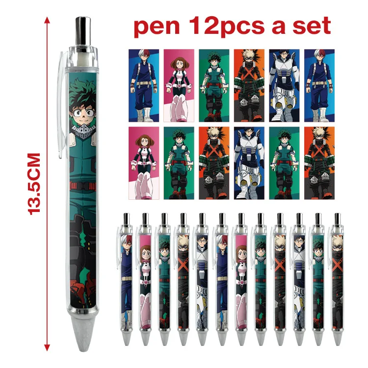 My-Hero-Academia-Anime-Ballpoint-Pens-Cartoon-Pen-Writing-Supplies ...