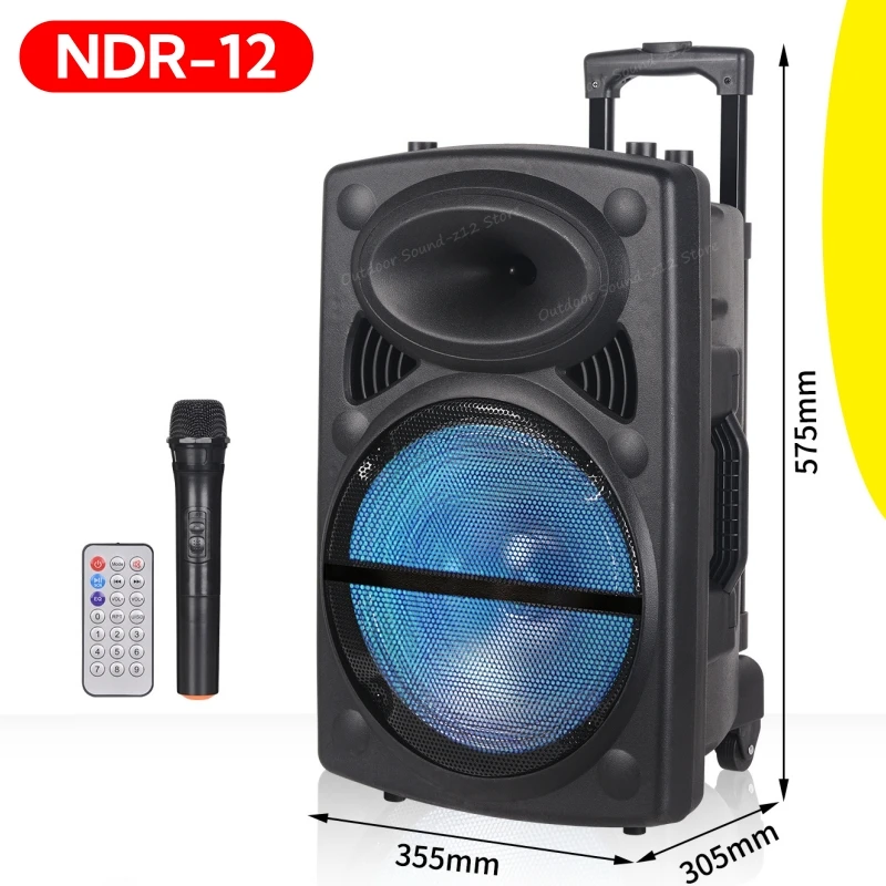 1500W-Maximum-Power-12-Inch-Wireless-Pull-Rod-Speakers-Professional ...
