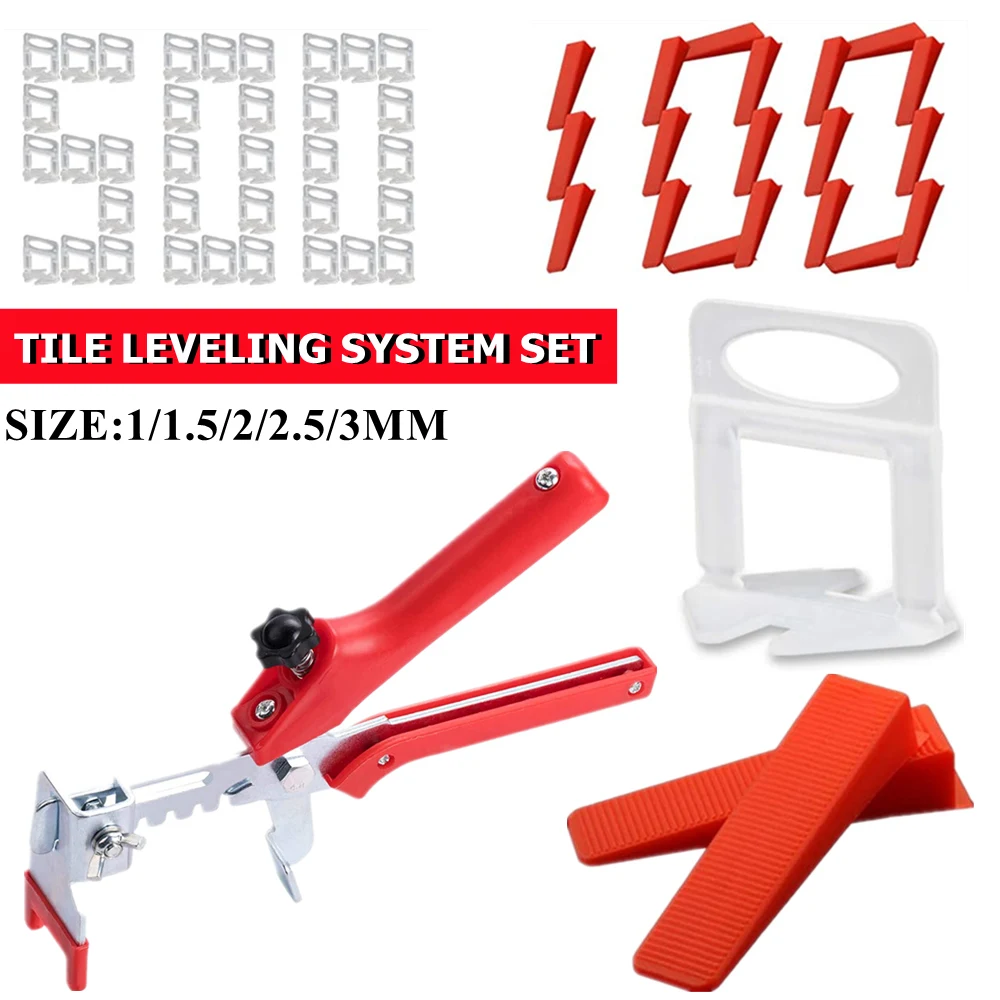 601Pcs-Tile-Leveling-System-Kit-1-3MM-Tiles-Leveling-Construction-Tools ...