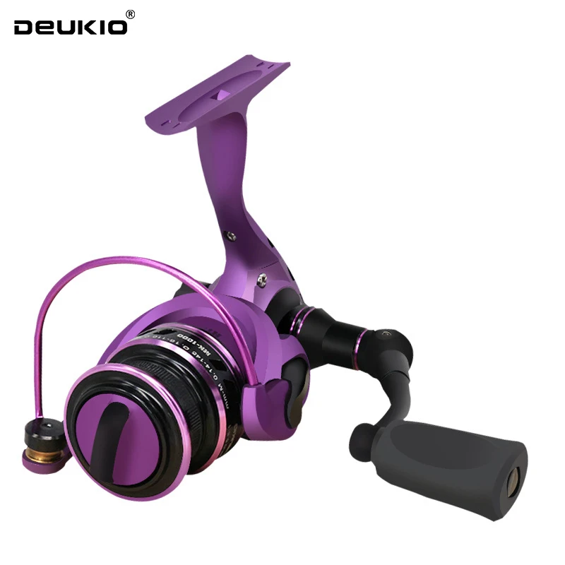 DEUKIO-New-Purple-Micro-1000-Series-Spinning-Fishing-Reel-5-1BB-Max ...