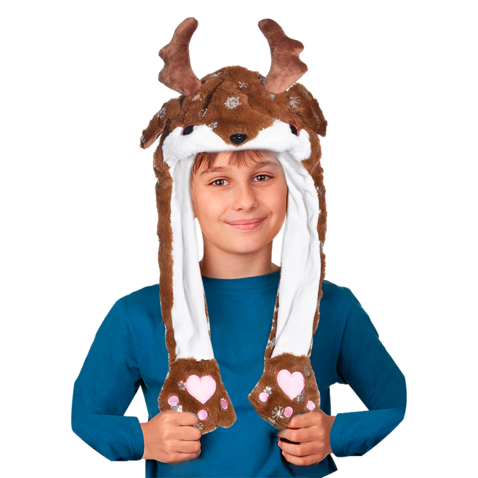 Ear-Santa-Clause-Hats-Ear-Moving-Elk-Plush-Hat-Santa-Claus-Hat-Ear ...