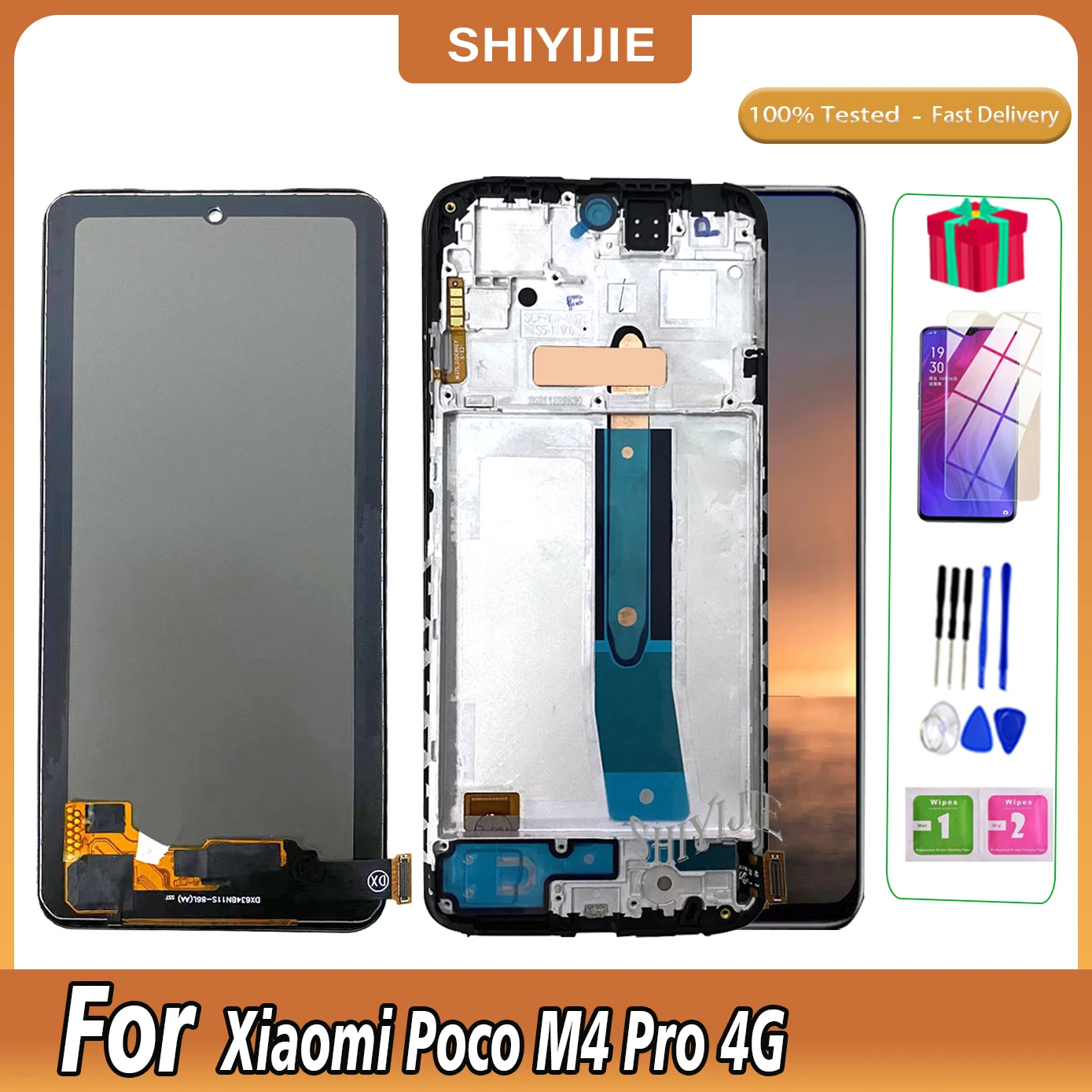 Display-LCD-Painel-de-tela-sens-vel-ao-toque-para-Xiaomi-Poco-M4-Pro-4G ...