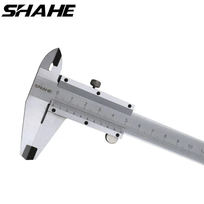 SHAHE calibrador Vernier de acero inoxidable, alta precisión, 0,02mm, para medidas interiores ...