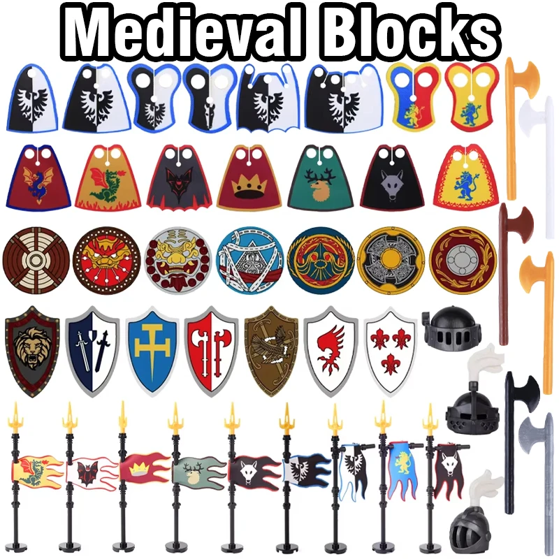 Medieval Military War Army Castle Knight Soldier Figures Building ...