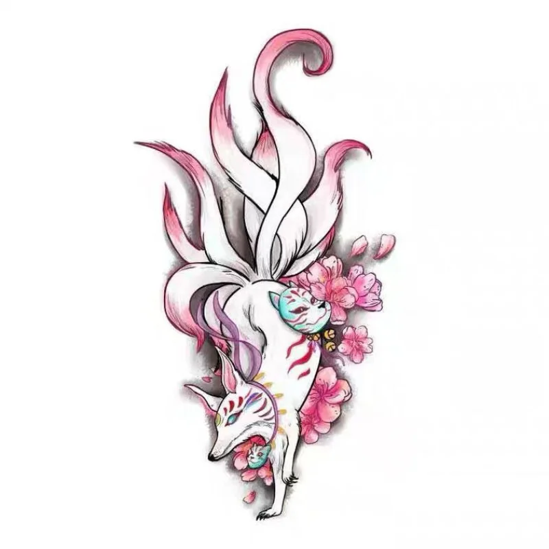 9 Tailed Kitsune Tattoo