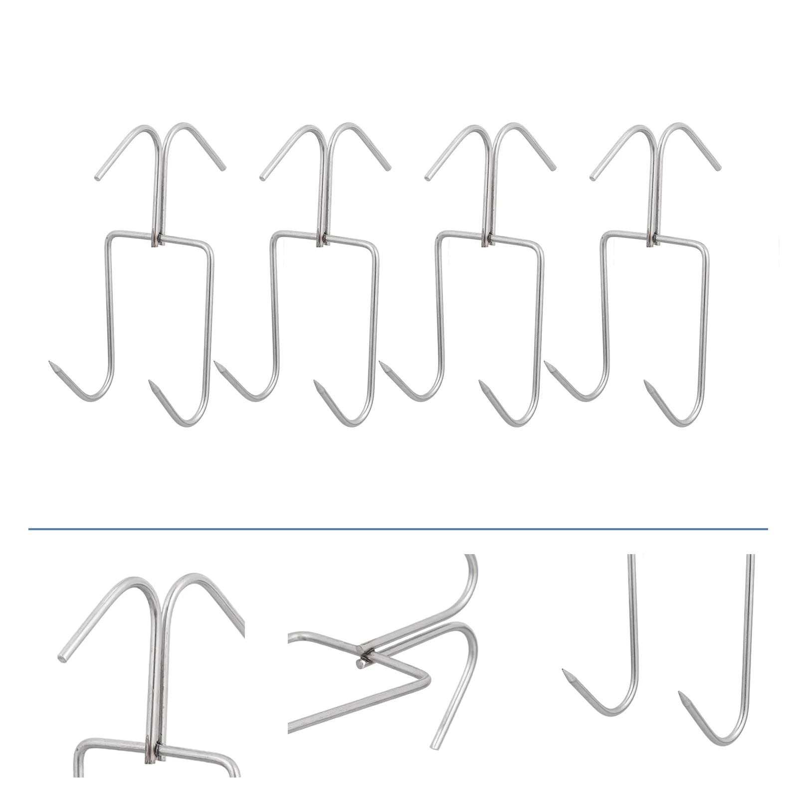4-Pcs-Hook-up-Home-Hooks-Sausage-Kitchen-Grilled-Fish-BBQ-Bacon-Smoker ...
