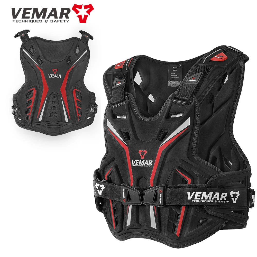 Vemar-Unisex-Motocicleta-Body-Armor-Jacket-Motocross-Vest-Back-Chest ...