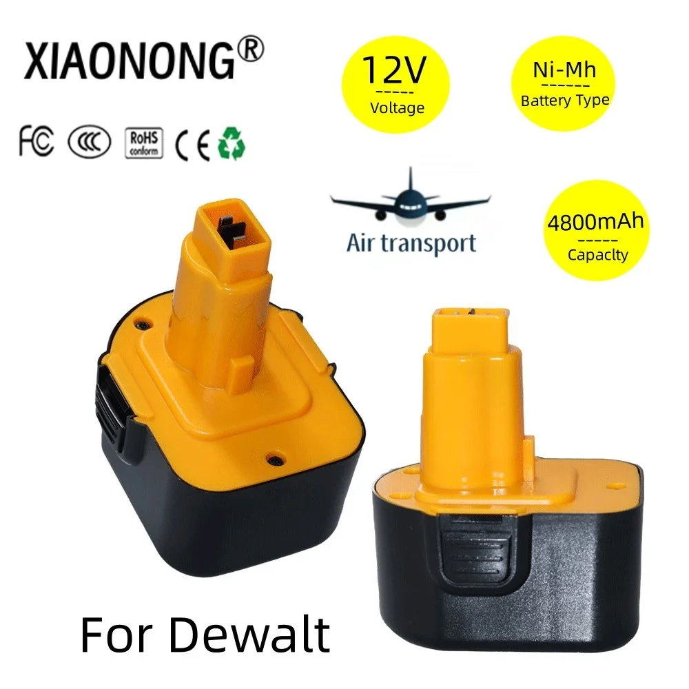 Novo-12V-4800mAh-Werkzeug-akku-Dokument-Dewalt-DE9074-DC9071-DE9037 ...