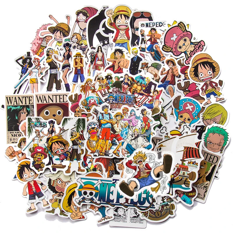10-30-50-100pcs-Anime-Luffy-One-Piece-Stickers-for-Laptop-Skateboard ...