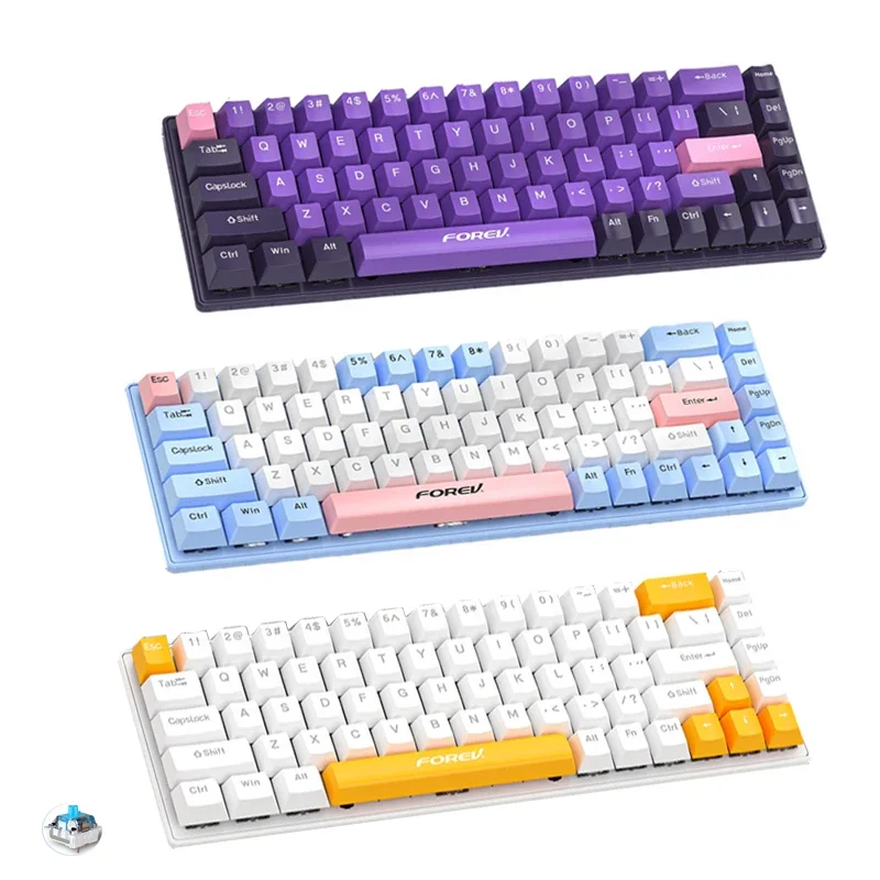 Mechanical-keyboard-USB-Colorful-Keyboards-68keys-gaming-pc-Computer ...