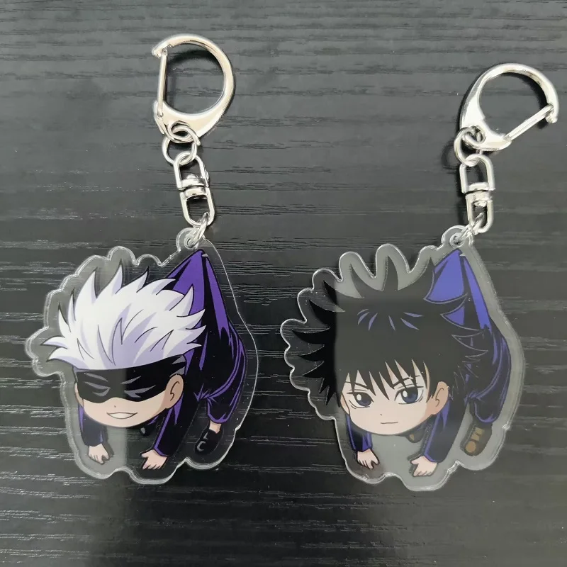 Jujutsu Kaisen Anime Keyholder 만화 Q 버전 그림 Gojo Satoru Kugisaki 아크릴 양면 ...