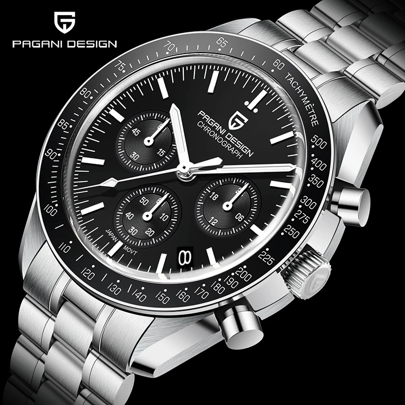 Pagani Design Luxury Business Multifunctional Moon Watch Quartz ...