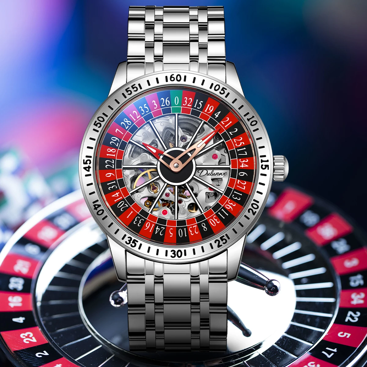 Dulunwe Roulette Automatic Mechanical Watch High quality brand 30M ...