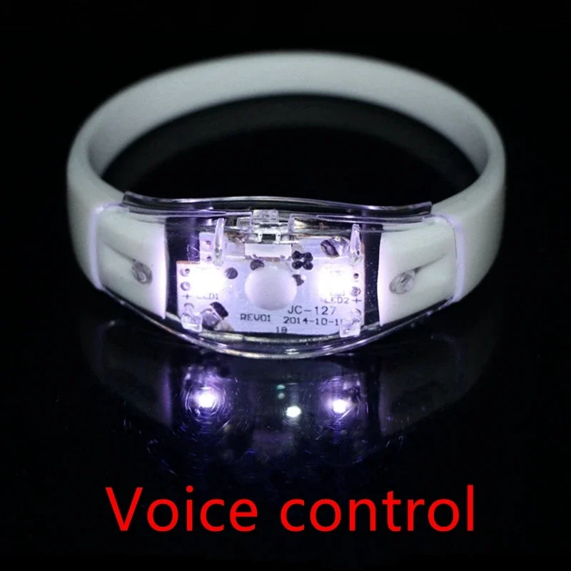 LED-Flashing-Wristband-Wrist-Band-Vocie-Control-Bracelet-Sound ...