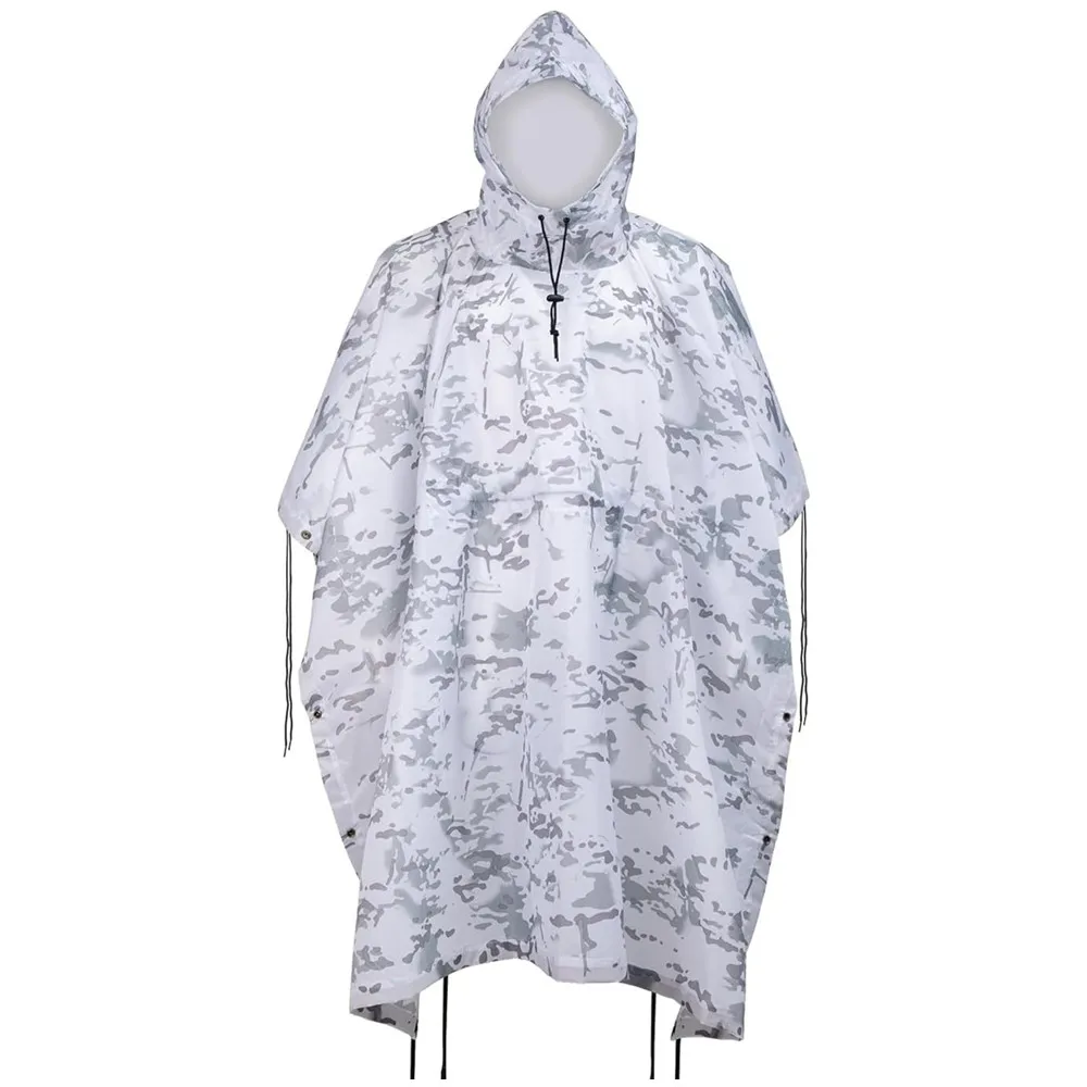 Winter Snow Camouflage Multi-functional Camouflage Poncho Waterproof ...