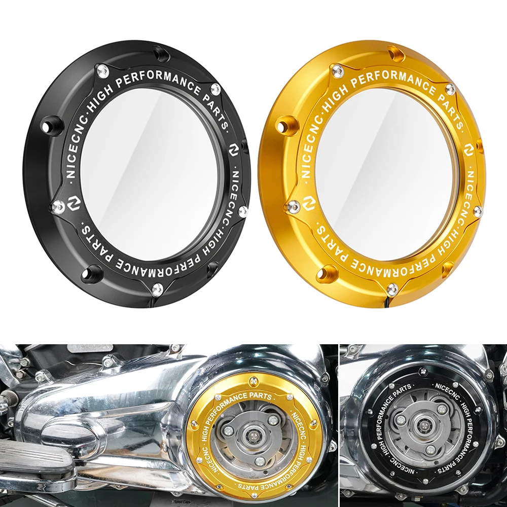 Motorcycle-LED-Light-Derby-Clutch-Cover-for-Harley-Road-Glide-Street ...