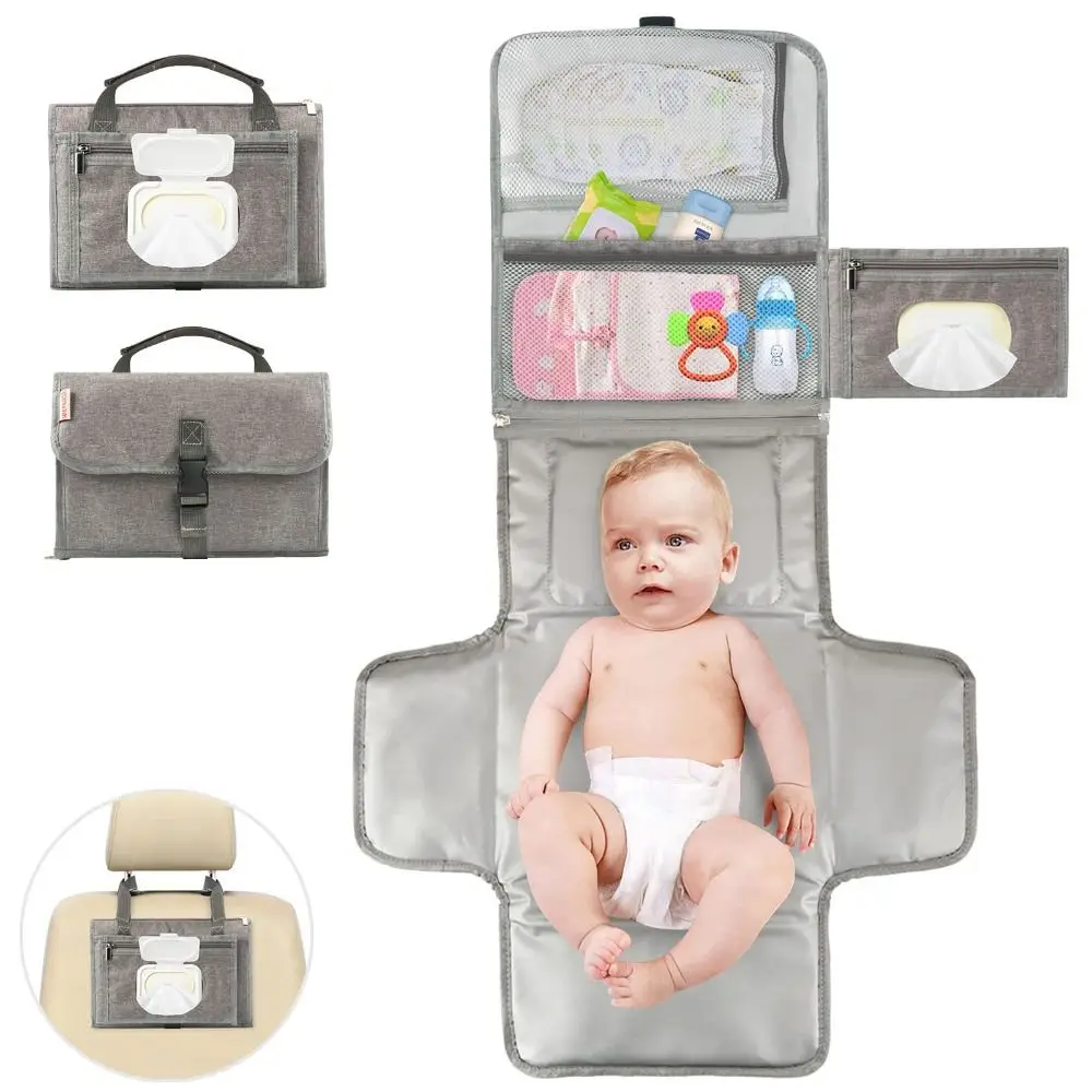 Portable-Diaper-Changing-Pad-Portable-Baby-Changing-Pad-with-Pockets ...