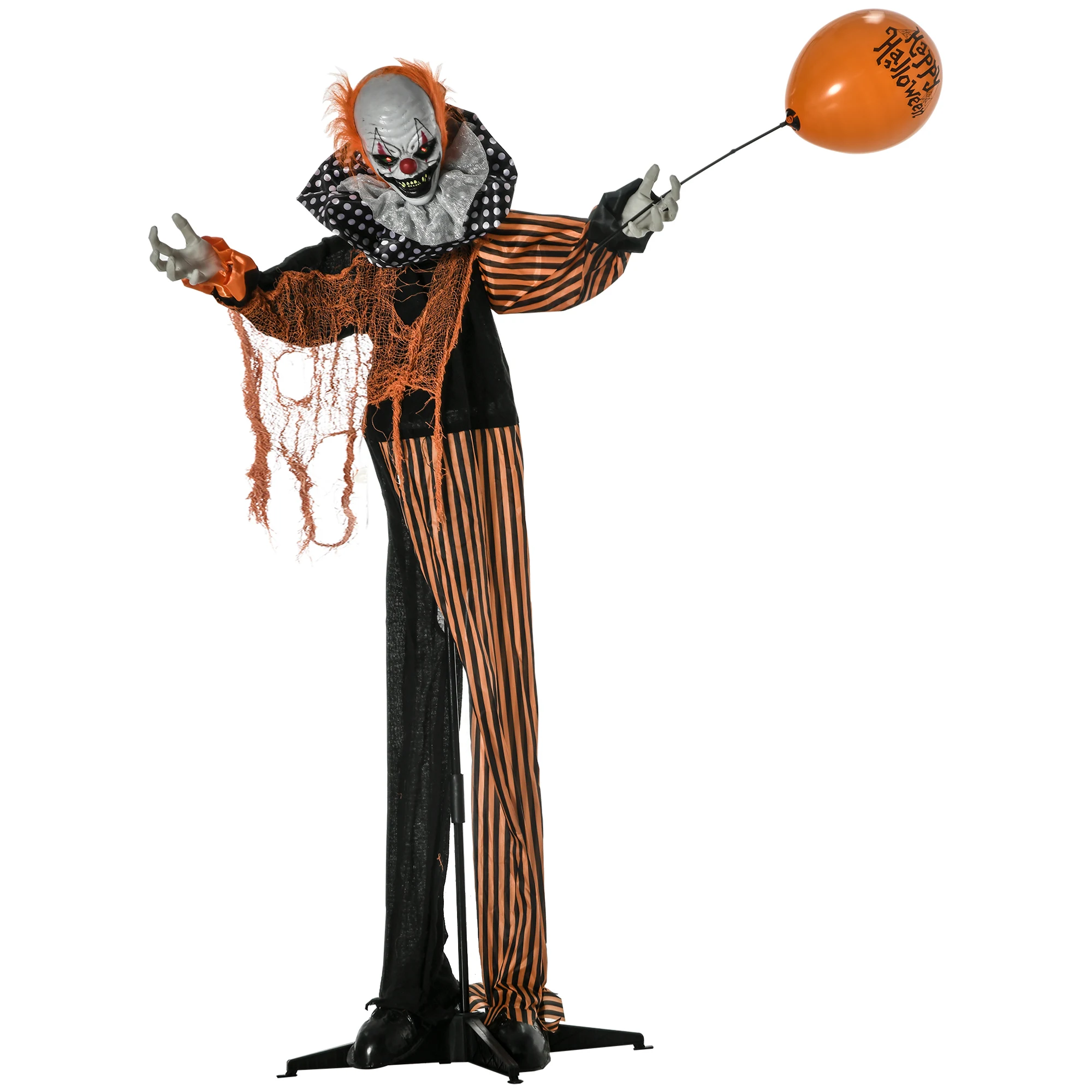 65-Inch Outdoor Halloween Decorations Circus Clown Lighted Life Size ...