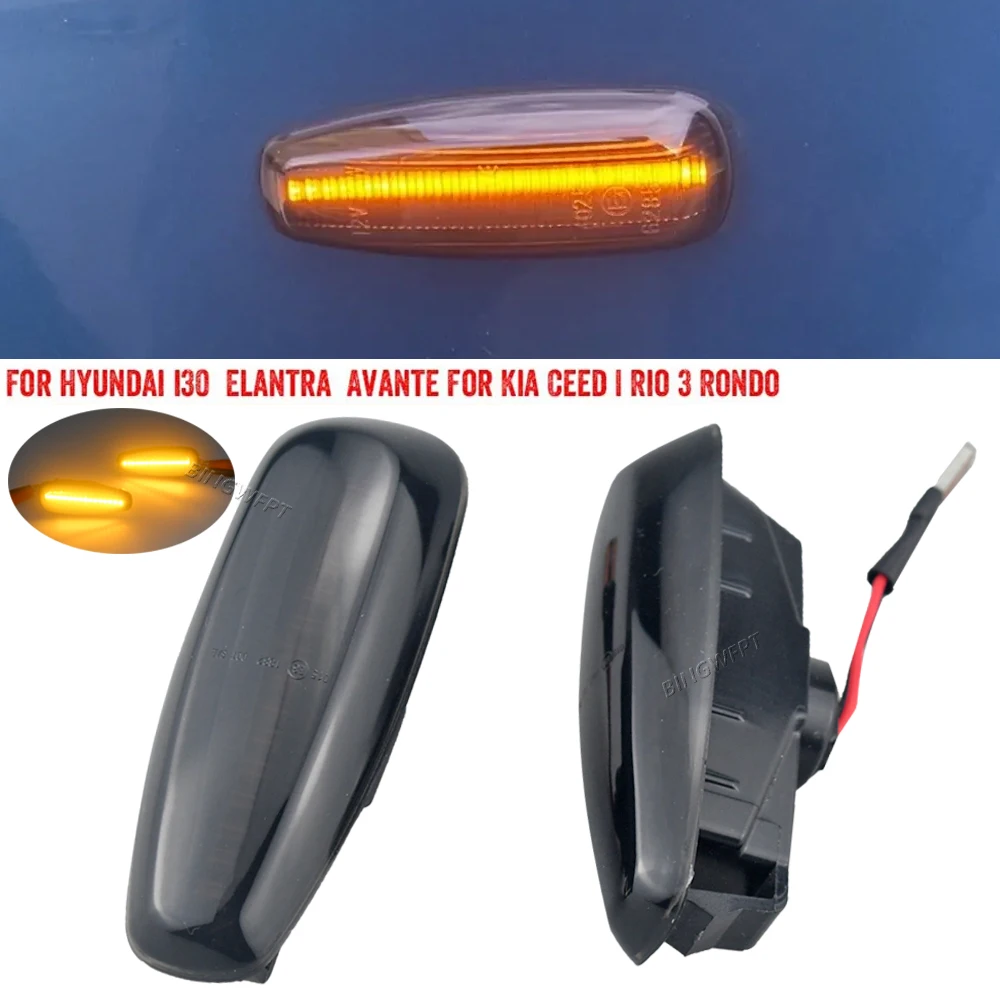 LED-Dynamic-Side-Marker-Light-Arrow-Turn-Signal-Blinker-Lamps-For-Kia ...