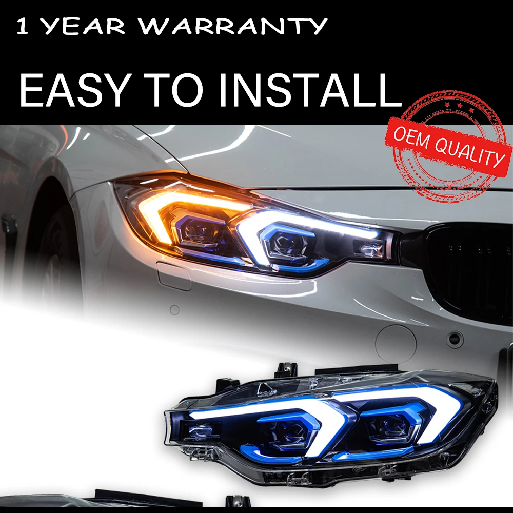 AKD Car Model for BMW F30 F31 F35 LED Headlight 2013-2019 Head Lamp DRL ...