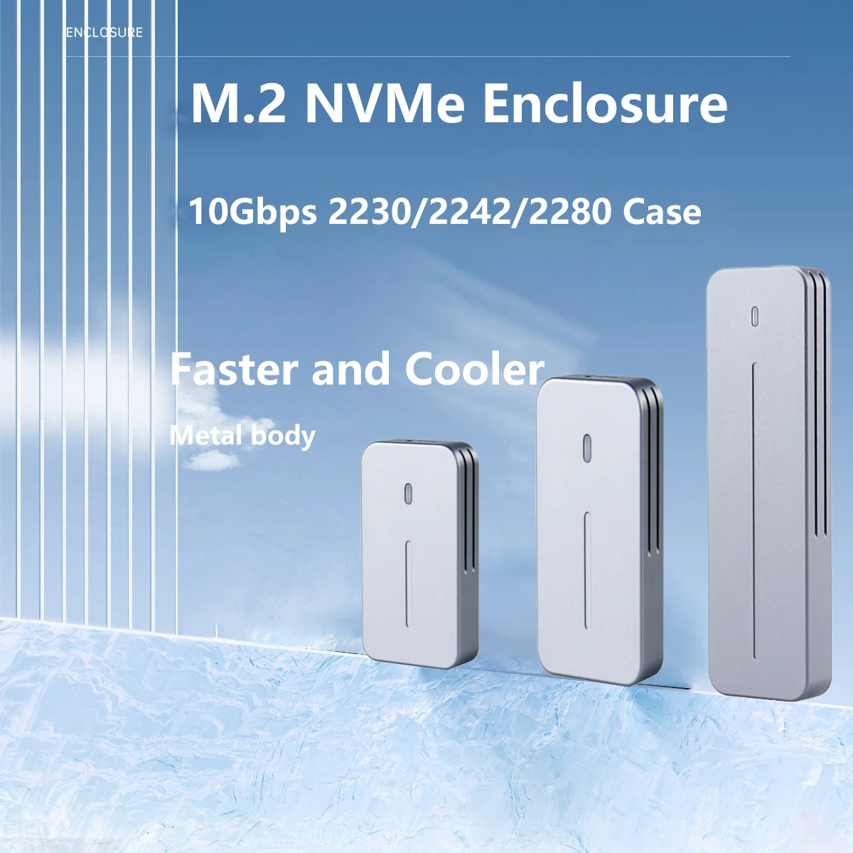 M-2-NVME-Case-Enclosure-SSD-NVMe-Metal-Case-M2-Box-10Gbps-USB3-1-PCIe ...