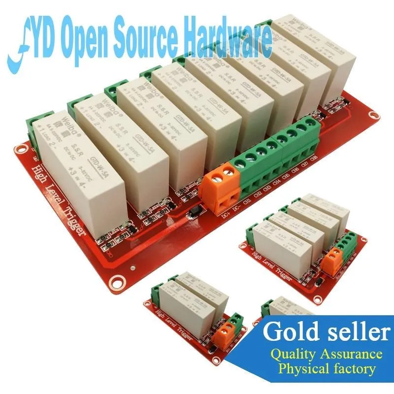 1-2-4-8-Way-High-Level-Trigger-DC-Control-DC-Solid-State-Relay-Module ...