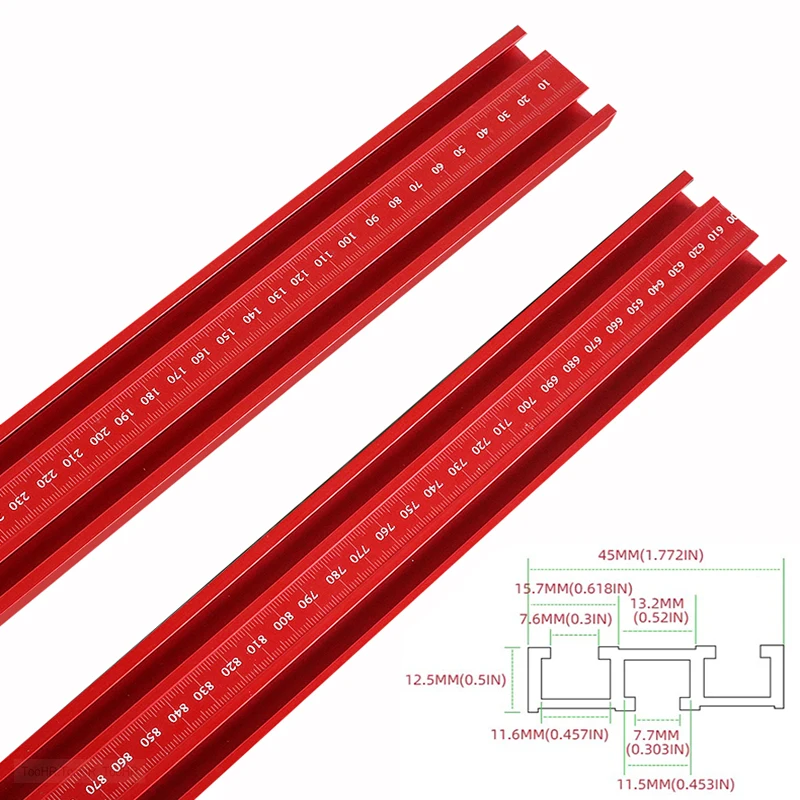Table Guide DIY Saw Parallel Woodworking Track Rail Track Aluminium ...