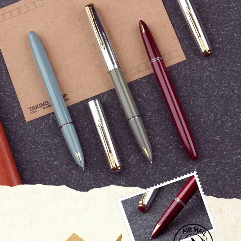 Hero Practice Writing Pen 616s Mental Fountain Pen EF F M Nib Ink Pens ...