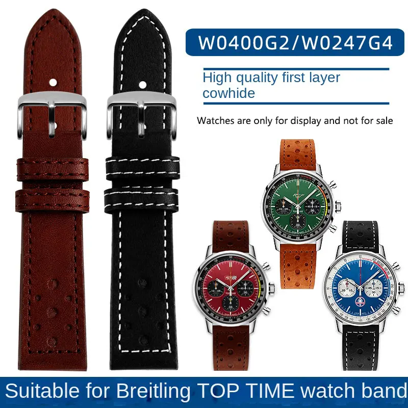 Suitable-for-Breitling-SA-Italian-top-leather-watch-belt-TOP-TIME-Co ...