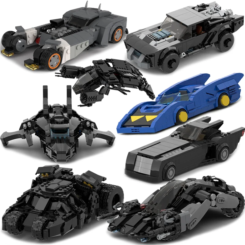 MOC-Batmobile-Tank-Tumbler-Set-Sports-Car-Building-Blocks-Bat-Racing ...