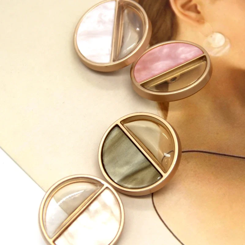 DOTOLLE-Vintage-Transparent-Metal-Shank-Buttons-For-Clothing-Coat ...