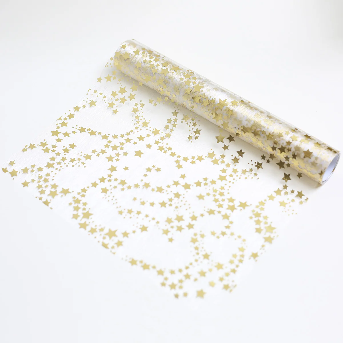 Sparkle-Metallic-Gold-Table-Runner-Star-Glitter-Foil-Mesh-Roll ...