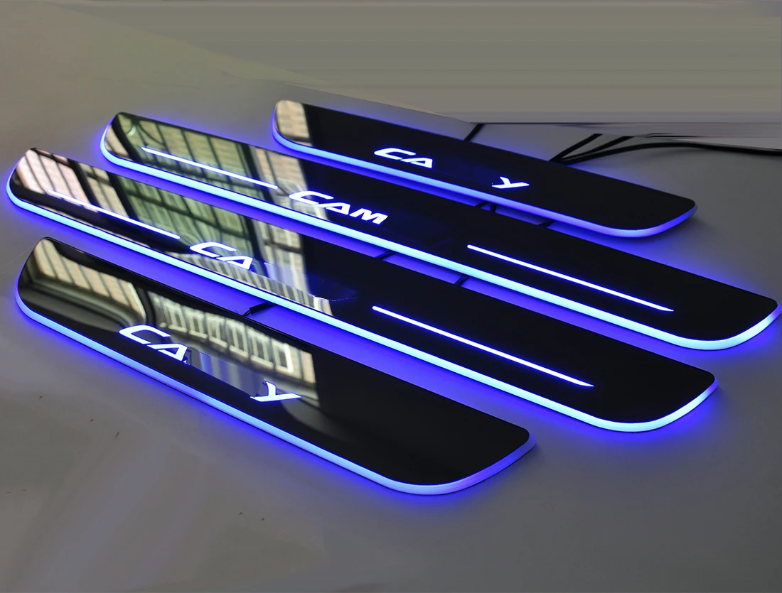 4pcs Brillent Led Scuff Plate Door Sills Fit For Camry 2012-2022 Car ...