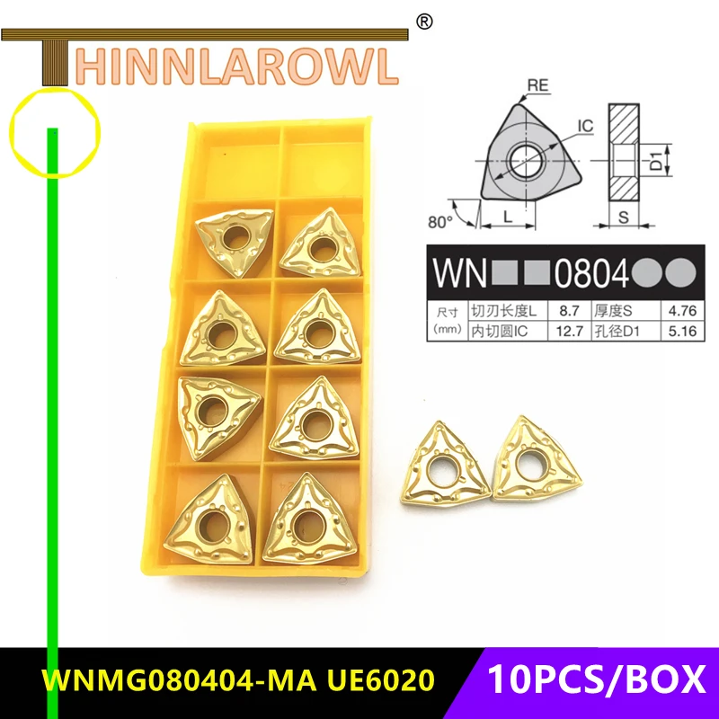 Carbide Inserts Wnmg080404 Wnmg080408 Vp15tf Ue6020 External Turning Tool Metal Tool Turning ...