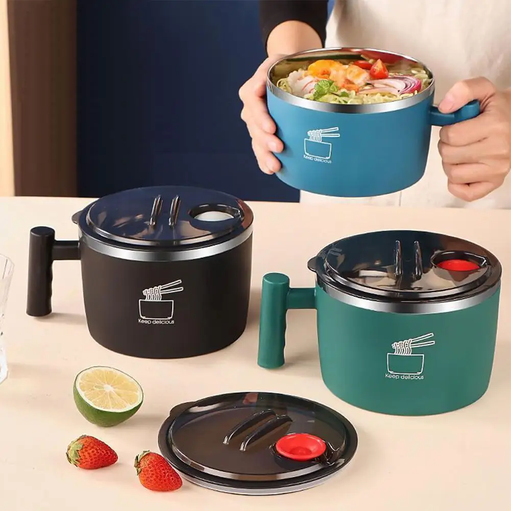 1000-1200ML-Stainless-Steel-Instant-Noodle-Bowl-With-Lid-Insulation ...