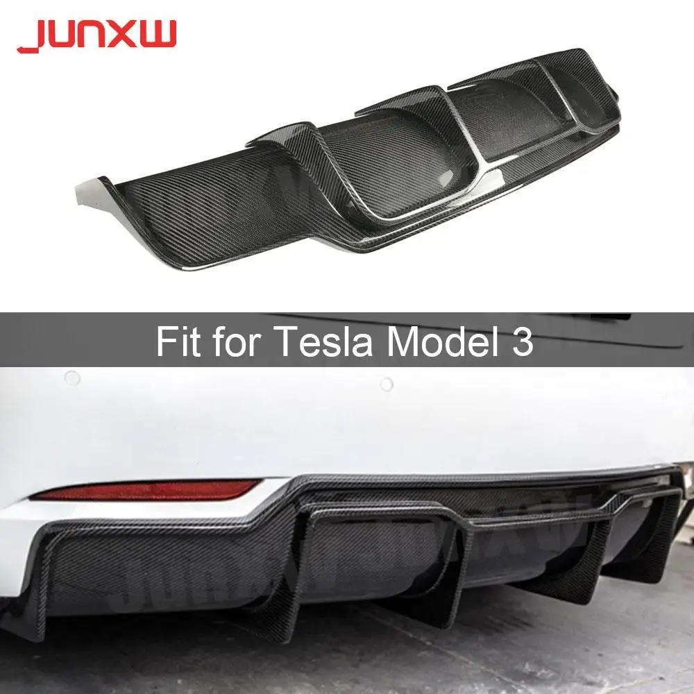 Dry-Carbon-Rear-Diffuser-Body-Kits-for-Tesla-Model-3-2018-2019-2020 ...