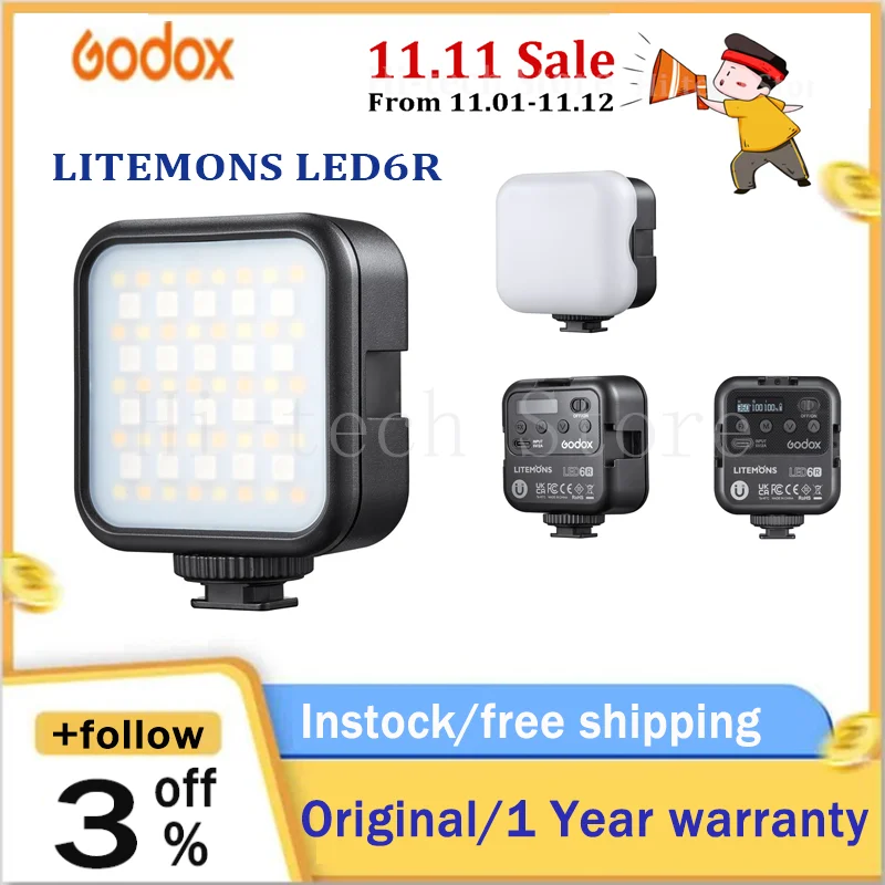 Godox-litemons-led6r-rgb-led-luz-de-v-deo-mini-luz-de-preenchimento ...