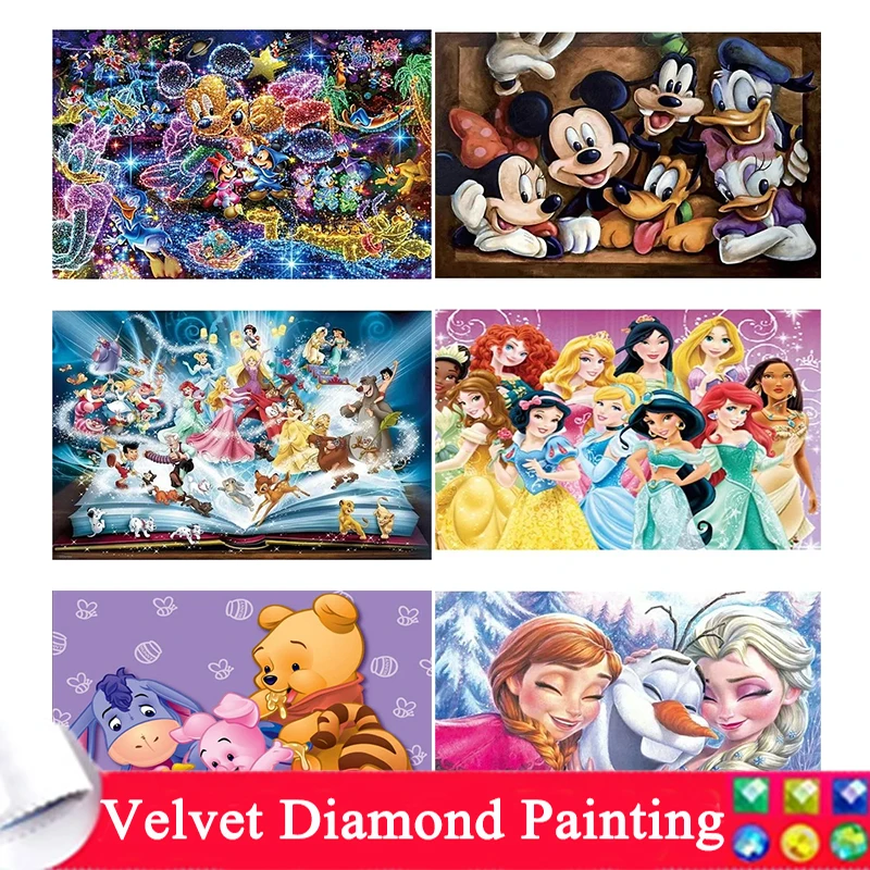 Disney Diamond Painting Cross Stitch Pattern 5D Diamond Embroidery Disney Diamond Painting Cross Stitch Pattern 5D Diamond Embroidery