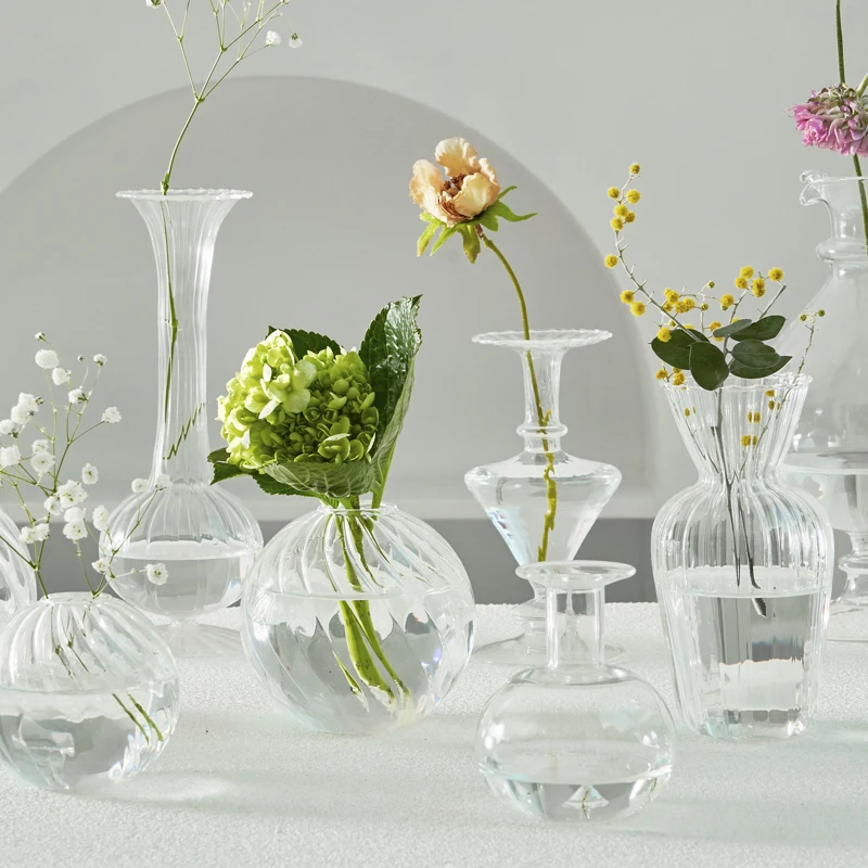 Vase-transparent-en-verre-transparent-pour-la-d-coration-int-rieure ...