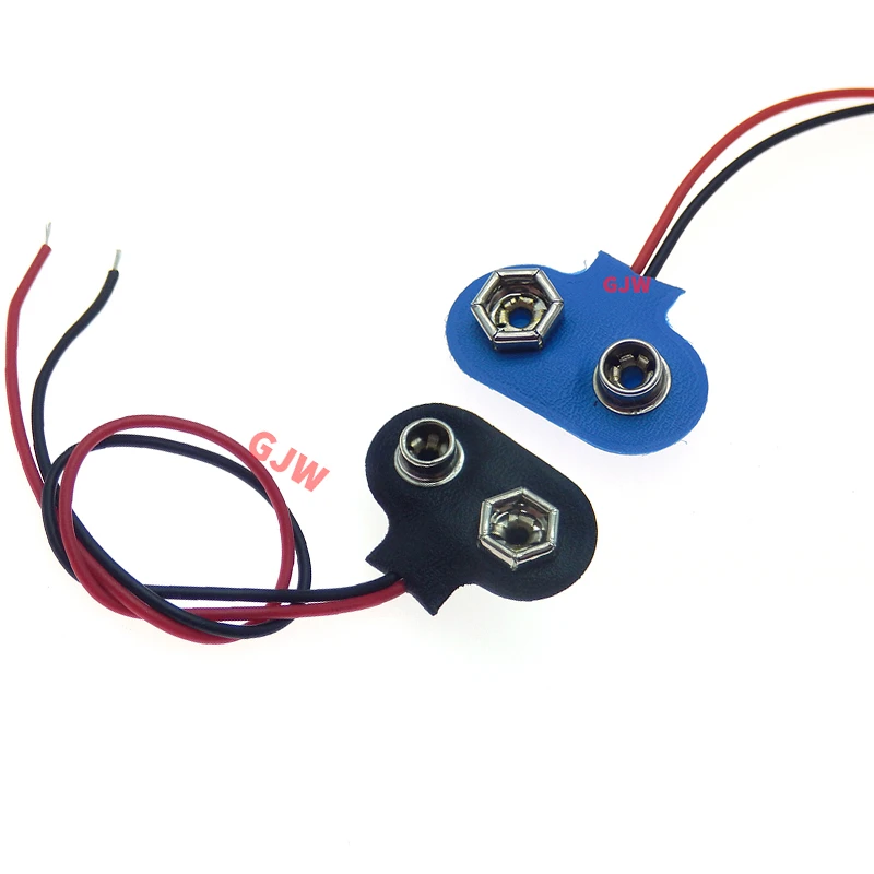 9 Volt Battery Clip Connectors Buckle Cabl | 9v Battery Snap Connector ...