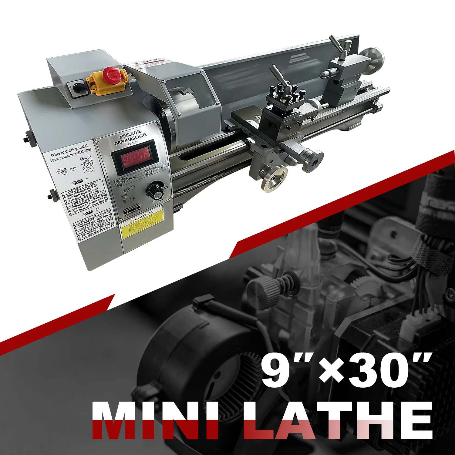 Eu-Stock750-W-Mini-Metalen-Draaibank-Machine-Horizontaal-9-30 ...