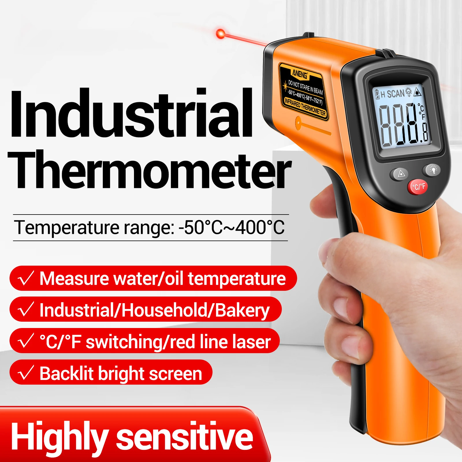 ANENG-TH201-Infrared-Thermometer-Hygrometer-Accurately-Measure ...