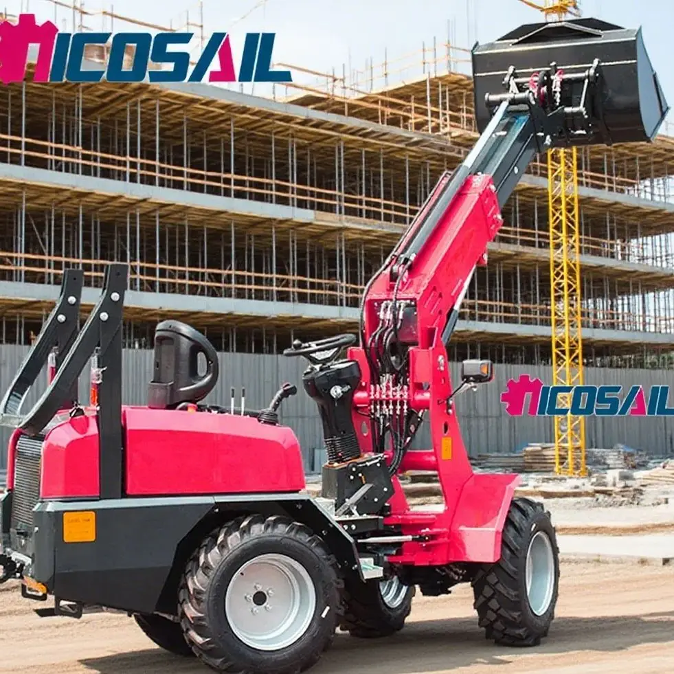 Diesel 4x4 new condition telescopic wheel loader with lever arm compact ...