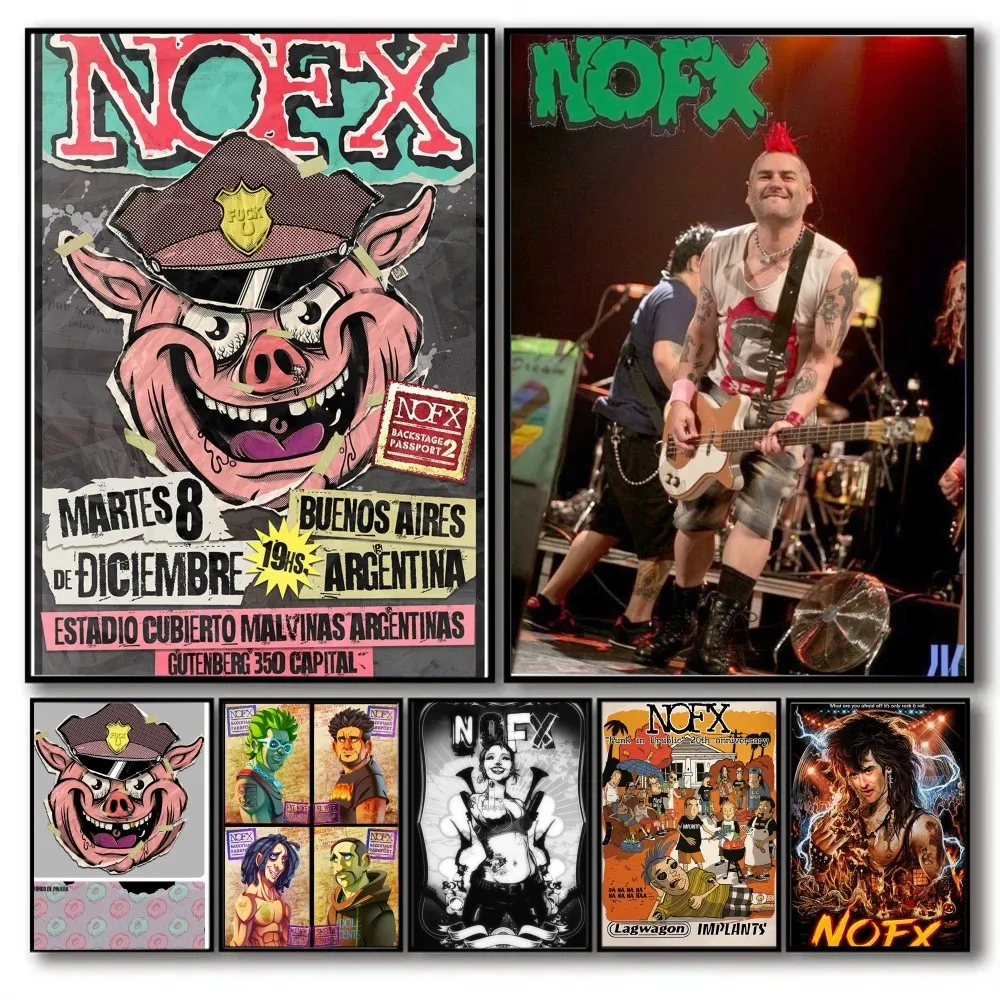 NOFX-Poster-Painting-Poster-No-Framed-Poster-Kraft-Club-Bar-Paper ...