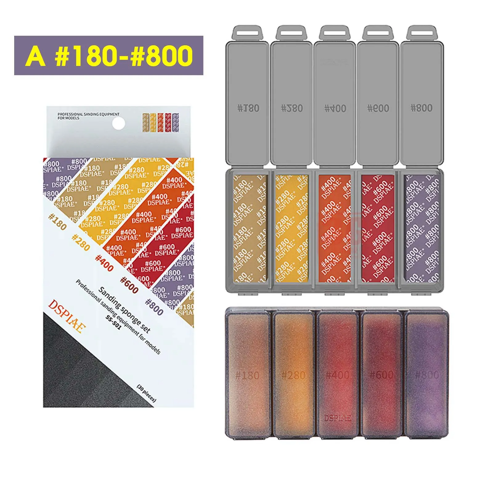 Sanding Sponge Set Soft For Model Making - 30 Piece Grit Variety Pack ...