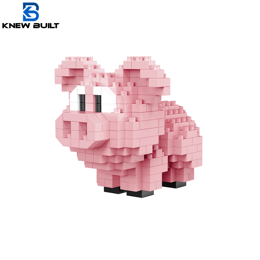Pink-Pig-Puzzle-Assembly-Building-Blocks-Toys-Animal-Series-3D-Model ...