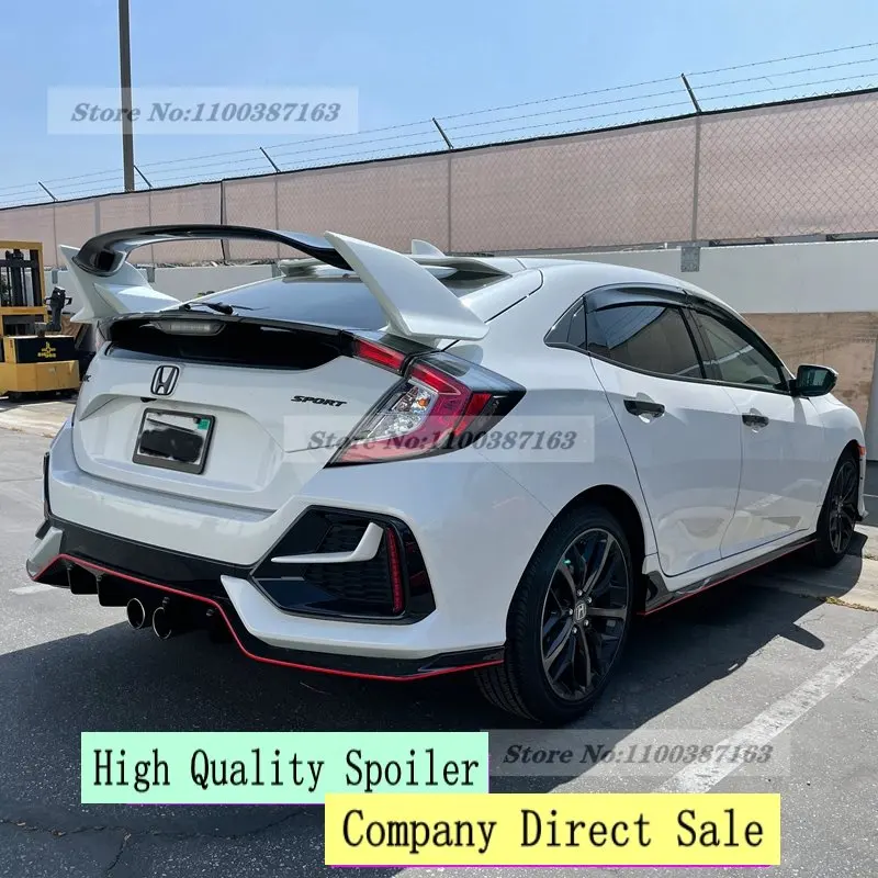 For-Honda-Civic-2016-2017-2018-2019-2020-10th-Gen-FK7-Hatchback-Rear ...
